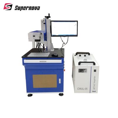 China Closed Cabinet Uv Laser Marking Machine With High Precision For Metal / Plastic for sale