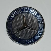 China A6738100018 PREMIUM METALLIC BLACK EMBLEM LOGO COMPATIBLE WITH BENZ TRUCKS for sale