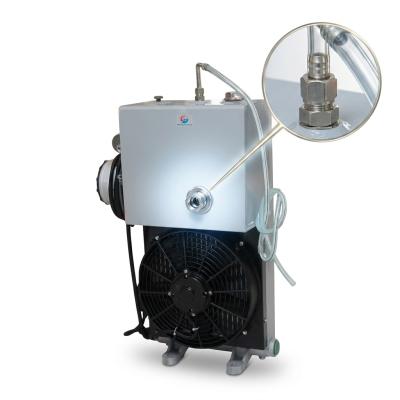 China CONCRETE MIXER COOLER IN 20L HYDRAULIC OIL COOLER WITH 12/24V FAN FOR CONSTRUCTION MACHINERY for sale