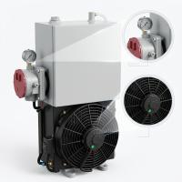 China CONCRETE MIXER COOLER IN 26L HYDRAULIC OIL COOLER WITH 12/24V FAN FOR CONSTRUCTION MACHINERY for sale