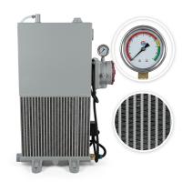 China CONCRETE MIXER COOLER IN 24L HYDRAULIC OIL COOLER WITH 12/24V FAN FOR CONSTRUCTION MACHINERY for sale