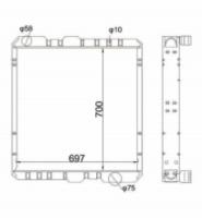 China 21400-00Z09 926H01460 1090031005 COPPER TRUCK RADIATOR FOR NISSAN UD CWB 520 for sale