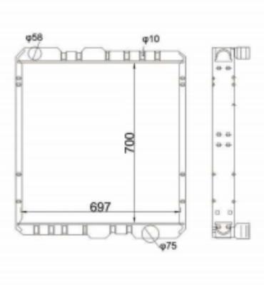 China 21400-00Z09 926H01460 1090031005 COPPER TRUCK RADIATOR FOR NISSAN UD CWB 520 for sale