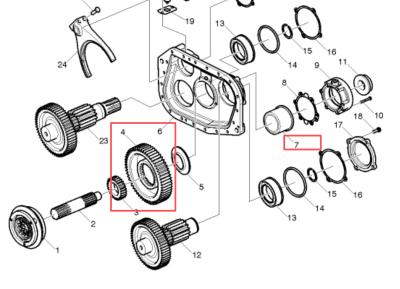 China NISSAN CWE370 322389Z02B TRANSMISSION GEAR 32238-9Z02B for sale