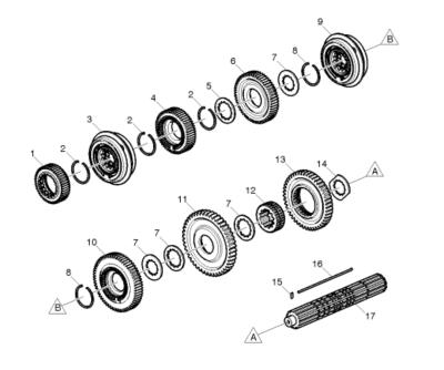 China NISSAN CWE370 TRANSMISSION GEAR 326109Z00D 32610-9Z00D for sale