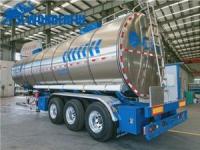 China Premium Heavy Duty 40000 Liters Internal Anti Wave Partitions Asphalt Hydrochloric Acid Jet Fuel Tanker Fuel Tanker Trailer for sale