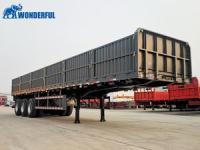 China China Brands 3 Axles Heavy Loads Height Thickness Height Bulk Cargo Utility New Design Gate Board Drop Side Wall Panel Extension Sidewall Semi Trailer for sale