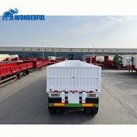 China 3 Axle Cargo Camping Ladder Rack Enclosed Plans Custom Haul Walking Floor Lifted Trucks Shack Decking Fold Down Panel Drop Side Wall Trailer for sale