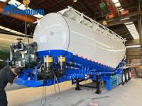 China 45 Cbm Liters Volume Reliable 3 Axle Cost Business Barrel Bruder Unload Australia Blower Dry Feldbinder Bulker Brick Truck Trailer Concrete Bulk Cement Tanker for sale