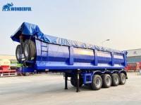 China Durable Top Selling Tipping Efficient 40 Cbm 3 4 5 Axles Quality U Type Dump Cargo Semi Trailer Truck Heavy Duty Tipper for sale