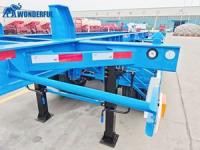 China Customer Requirements 2 3 4 Axles Air Mechanical Suspension Terminal Port Transport 20feet 40FT 45FT Container Truck Skeletal Chassis Skeleton Semi Trailer for sale