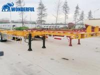 China 2 3 4 Axles Air Suspension High Strength Q345 T700 Heavy Duty Transport 20foot 40FT 45FT Container Truck Skeletal Chassis Skeleton Semi Trailer for sale