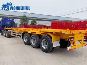 China 2 3 4 Axles Air Mechanical Suspension High Strength T700 Heavy Duty Transport 20foot 40FT 45FT Container Truck Skeletal Chassis Skeleton Semi Trailer for sale