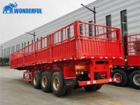 China 2 3 4 Axles 30t 80t Warehouse Type Palisade Barn Caged 12 16 Wheels 12.5 15 Meters Durable Detachable Drop Sidewall Side Wall Stake Fence Semi Trailer for sale