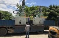 China 100T Vertical C Frame Injection Molding Machine for LED Bulb Plastic Housing for sale