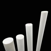 China Extruded Pure White PTFE Rods Customized Size Corrosion Resistant for sale