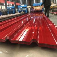 China PPGI Color Coated Galvanized Steel Roofing Sheet Metal 26 Gauge For Construction for sale