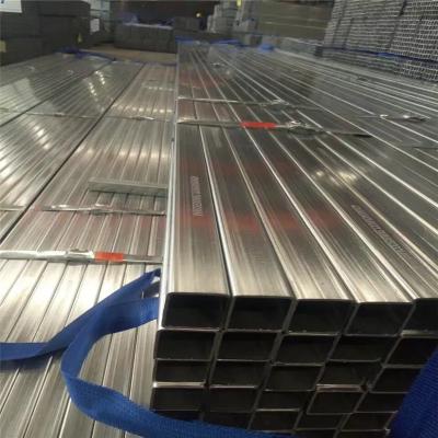 China Z60g Galvanized Steel Rectangular Tube Seamless ASTM A106 10*30mm for sale