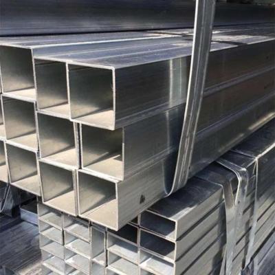 China AISI Q235 Q345 Welded Galvanized Steel Tube Hollow Section Square Rectangular for sale