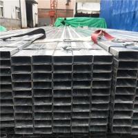 China Zinc Coated Galvanized Rectangular Steel Tube ASTM Q235 Z30g Hot Dipped for sale