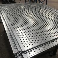 China Round Hole Galvanized Steel Sheet Perforated Plate Hot Rolled S355 Customized Shape for sale