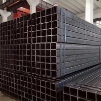 China HR Carbon Rectangular Steel Tube Hollow Section ASTM A500 GR.C Black  For Construction for sale