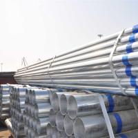 China ASTM EN10327 ST37 Galvanized Steel Tube Round GI Hollow Pipe Seamless With Pipe Cap for sale