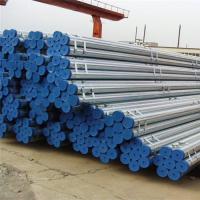 China ASTM EN10327 ST37 Galvanized Steel Tube Round GI Hollow Pipe Seamless With Pipe Cap for sale