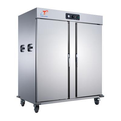 China Catering Commercial Food Warmer Cabinet Go On Wheels For Restaurant Hotel Kitchen for sale