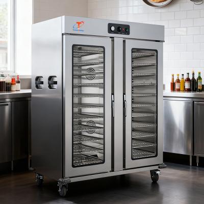 China Multiple Pan Heated Holding Cabinets Commercial Mobile Food Warmer Cart Buffet Use for sale