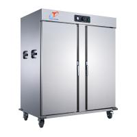 China Multiple Pan Heated Holding Cabinets Commercial Mobile Food Warmer Cart Buffet Use for sale