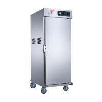 China Easy Cleaning Mobile Food Warming Cabinet Multiple Trays Catering Holding Cabinet for sale
