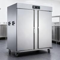 China Large Capacity Heated Banquet Cart Wedding Party Food Warmer Cabinet With Locking Wheels for sale