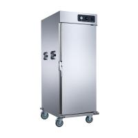 China Single Door Commercial Electric Food Warmer Cart Energy Saving Mobile With Wheels for sale