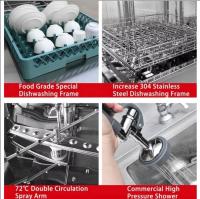 China Digital Control Commercial Hood Dishwasher Fully Auto 60 Racks/hour For Restaurant for sale