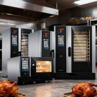 China 6 Tray Commercial Combi Oven Stainless Steel Electric Touch Screen Steam Convection Oven for sale
