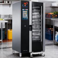 China 8 Tray Electric Combi Steamer Oven Stainless Steel Digital Touch Screen Baking Convection Oven for sale