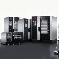 China Touch Control 10 Tray Commercial Steam Oven Heavy Duty Construction For Hotel Supermarket for sale