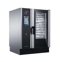 China Touch Control 10 Tray Commercial Steam Oven Heavy Duty Construction For Hotel Supermarket for sale