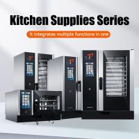 China Large Capacity 20 Tray Gas Steam Commercial Combi Oven Rotisserie High Volume Kitchen Equipment for sale