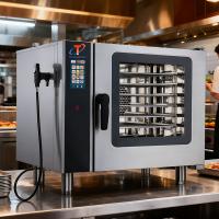 China Electric 6 Tray Commercial Combi Oven Digital Display Steam Convection Multifunction for sale