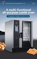 China High Capacity  Electric Combi Oven Steam Large Industrial Convection Oven 10 Tray for sale