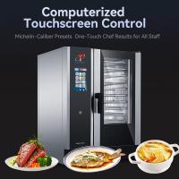 China Multi Tray Commercial Combi Oven High Capacity Steel Construction Convection Steam Oven for sale