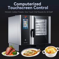 China Custom 6 Tray Combi Oven Stainless Steel Commercial Combi Steam Oven For Restaurant Kitchen for sale