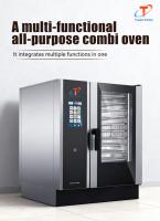 China 6 10 20 Trays Multi Functional Electric Combi Oven High Capacity Fully Auto Cleaning for sale