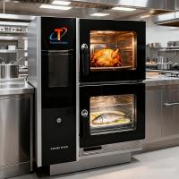 China Commercial Combi Steaming Baking Oven High Capacity Touch Control Mass Storage Menu for sale