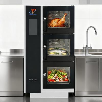 China Steel Construction Commercial Combi Steamer Oven Freestanding For Restaurant Hotel Kitchen for sale