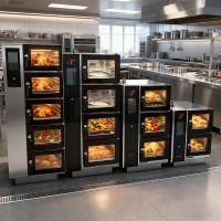 China 2 3 4 Layers Smart Combi Oven Machine Electric Steaming Baking Oven with Timer Function for sale