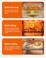 China Commercial Smart Combi Oven Touch Screen Electric Combi Steamer Oven Sealed Design for sale