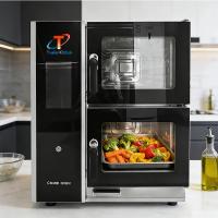 China OEM Stainless Steel Commercial Combi Oven 2 Tray Electric For Bread And Cake Baking for sale